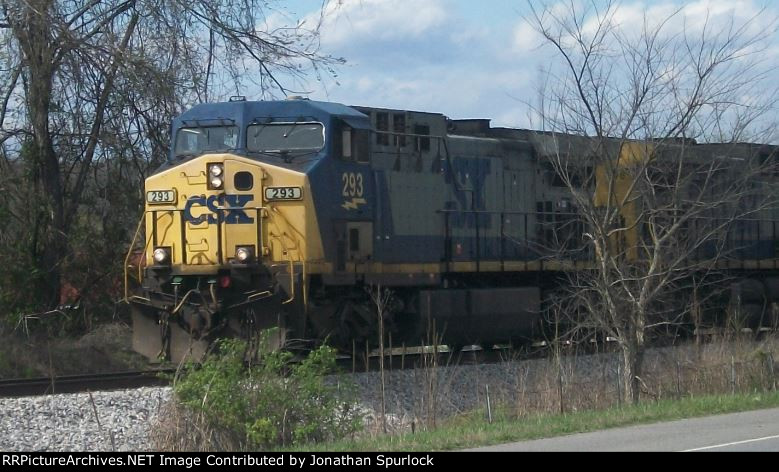 CSX 293, front and side view